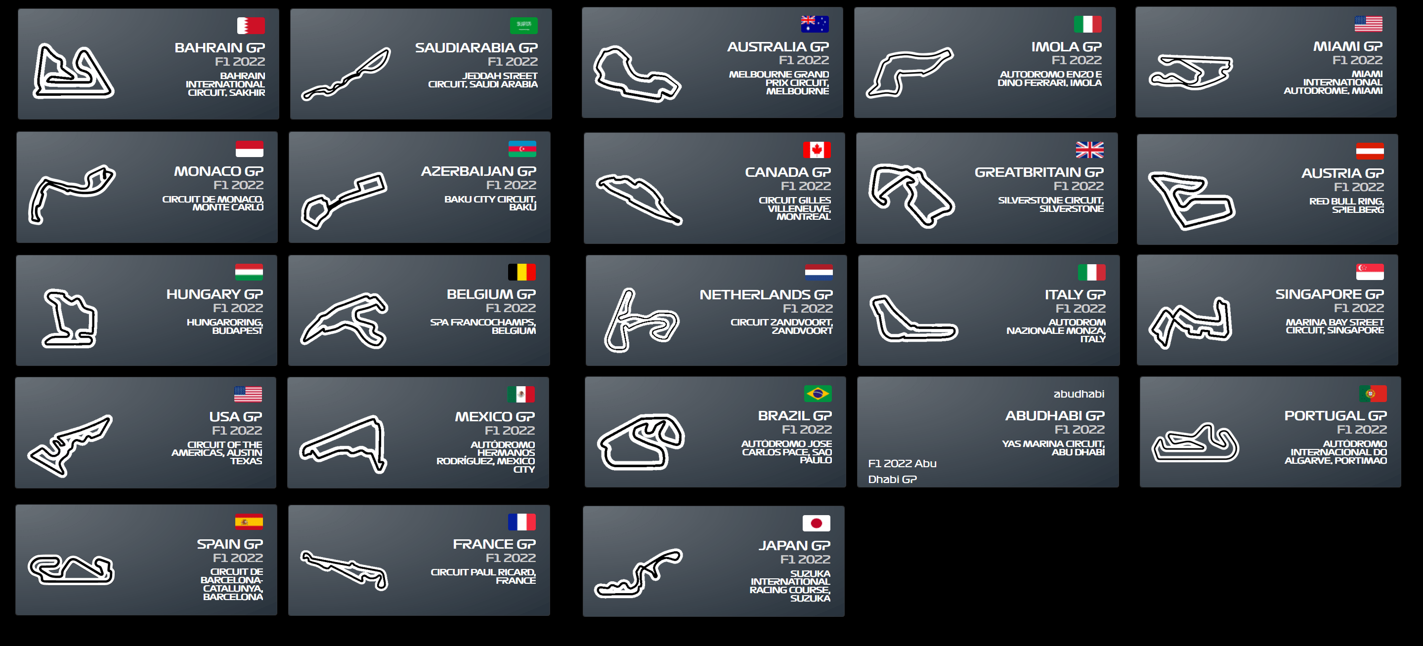 Trackpack F1 2022 - Assetto Corsa - Formula Online
